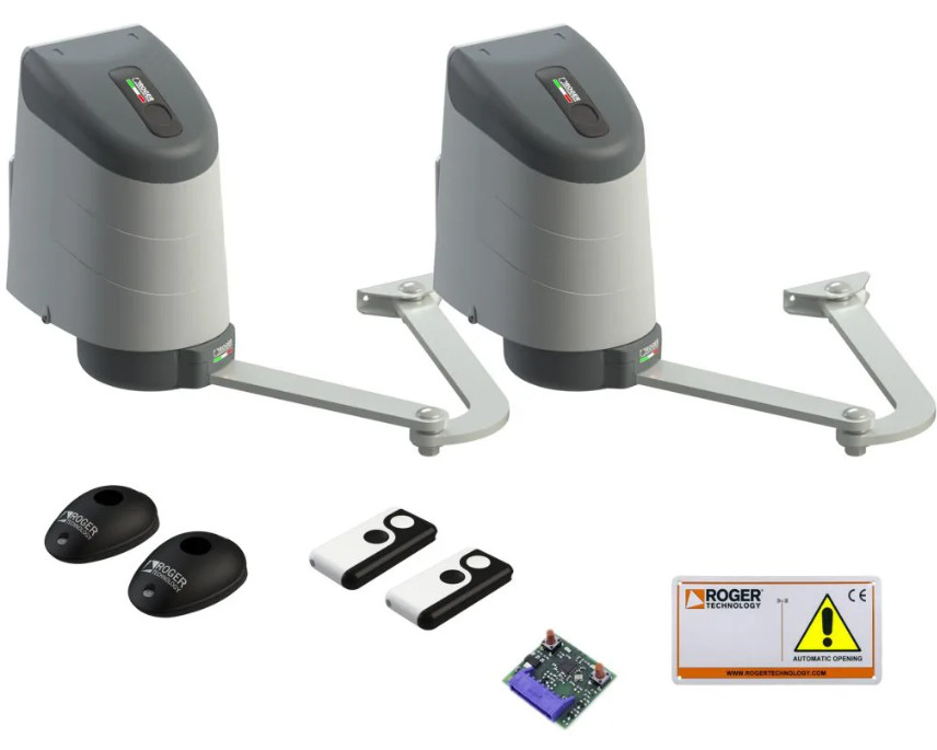 ROGER KIT AY/255/L Zestaw FULL do dwuskrzydłowej bramy o maksymalnej ...